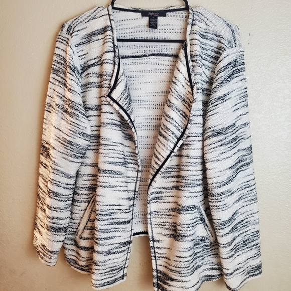 Style & Co. | Jackets & Coats | Styleco X Tweed Career Open Front ...